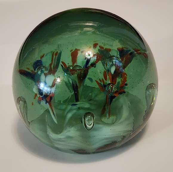 Office | Ocean Inspired Glass Ball Paperweight | Poshmark